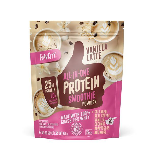 Vanilla Latte Protein Shake | Collagen Protein | FlavCity